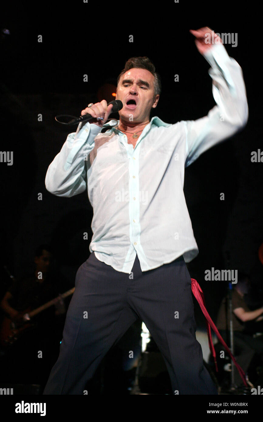 Morrissey in concert hi-res stock photography and images - Alamy