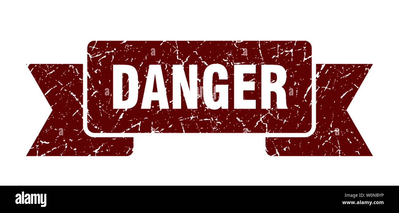 danger grunge ribbon. danger sign. danger banner Stock Vector Image ...