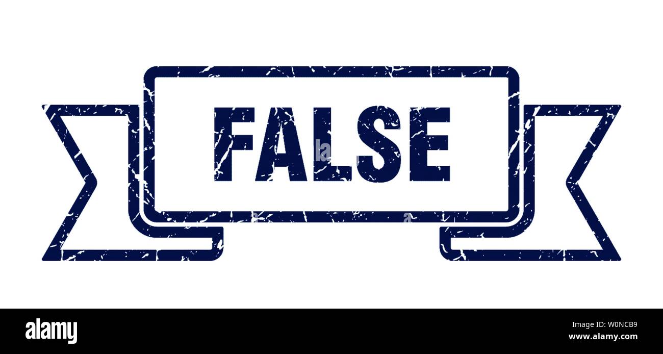 false grunge ribbon. false sign. false banner Stock Vector Image & Art ...
