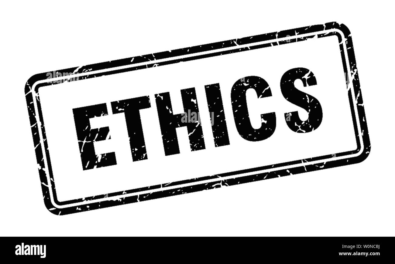 ethics stamp. ethics square grunge sign. ethics Stock Vector Image ...