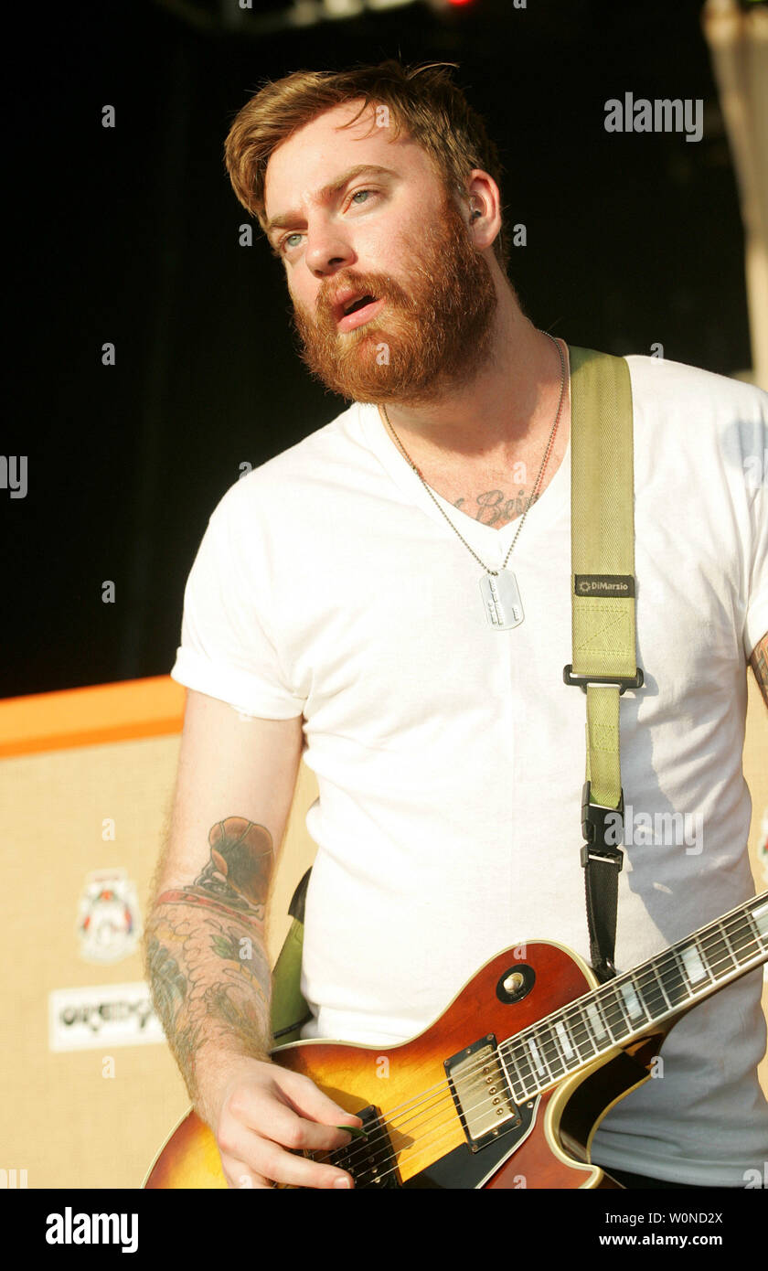 Alan Day with Four Year Strong performs at the Sunset Cove Amphitheater ...