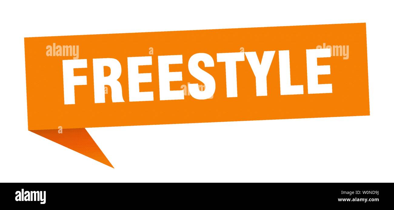 freestyle speech bubble. freestyle sign. freestyle banner Stock Vector ...