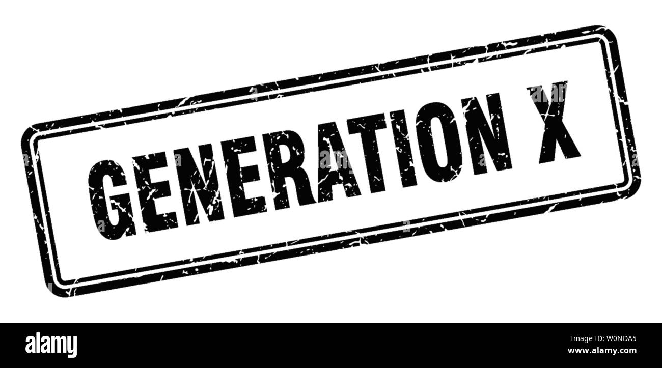 Generation x vector vectors hi-res stock photography and images - Alamy