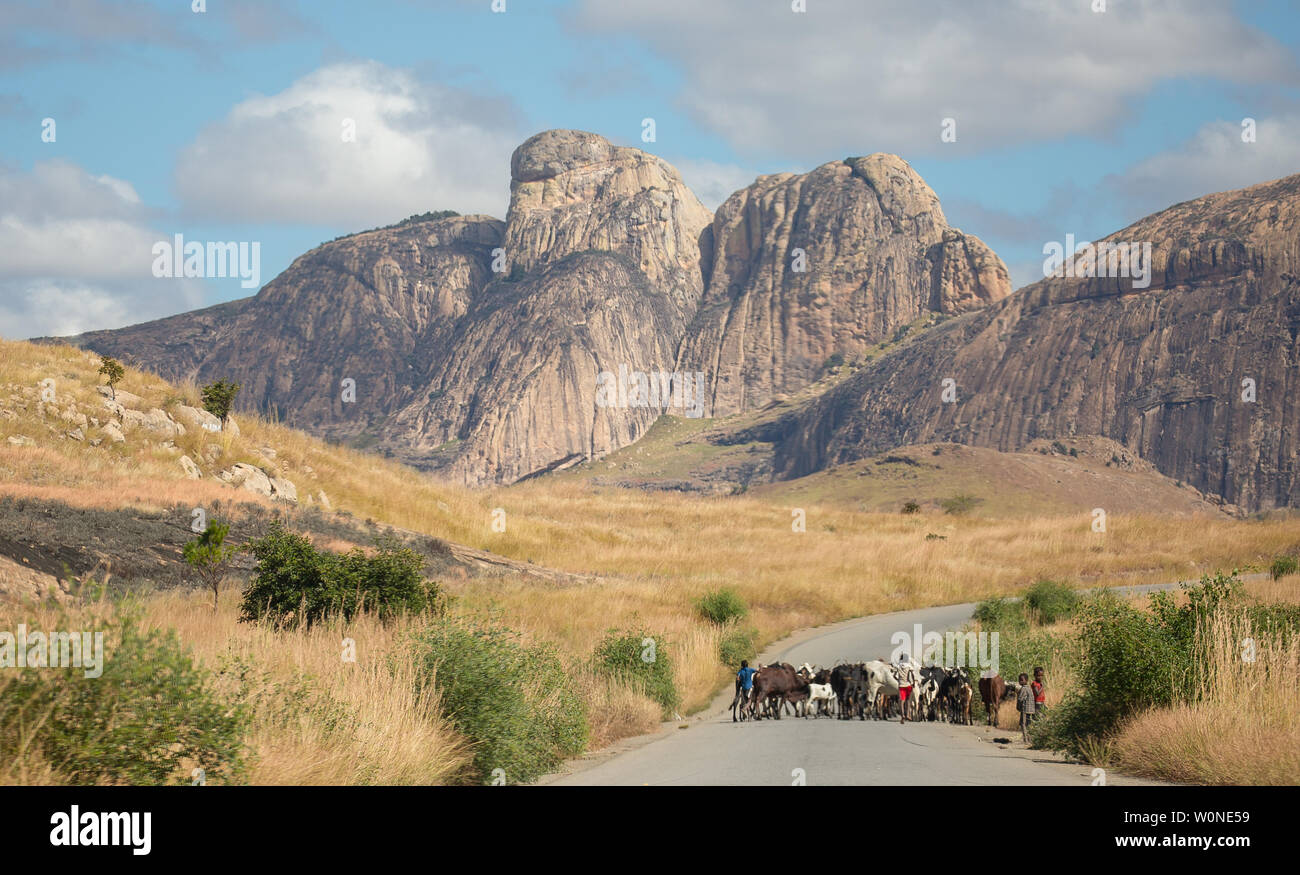 rock formations in madagascar Stock Photo - Alamy