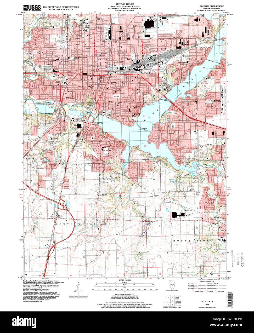 Map of decatur Cut Out Stock Images & Pictures - Alamy