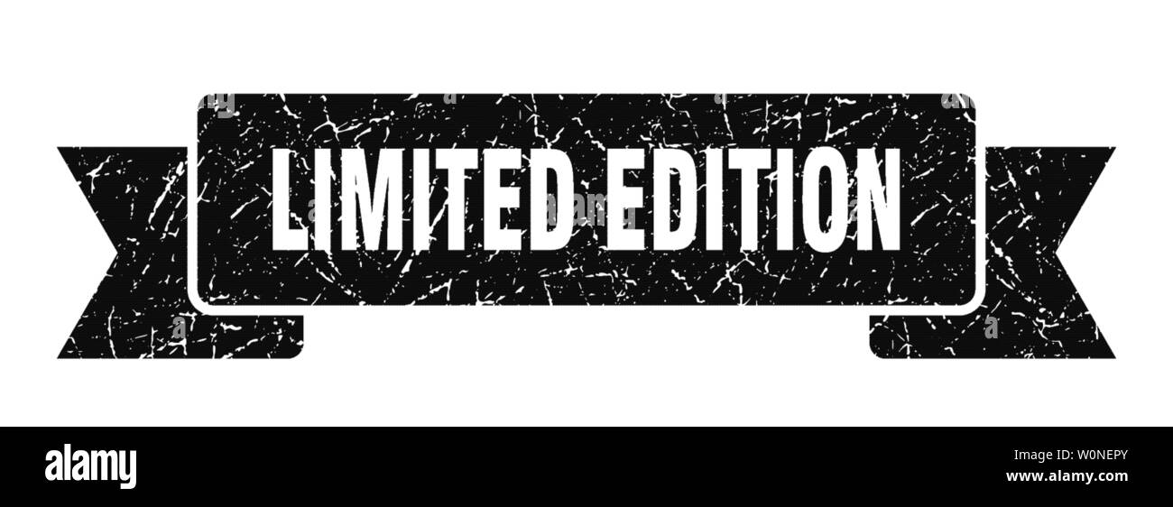 limited edition grunge ribbon. limited edition sign. limited edition ...