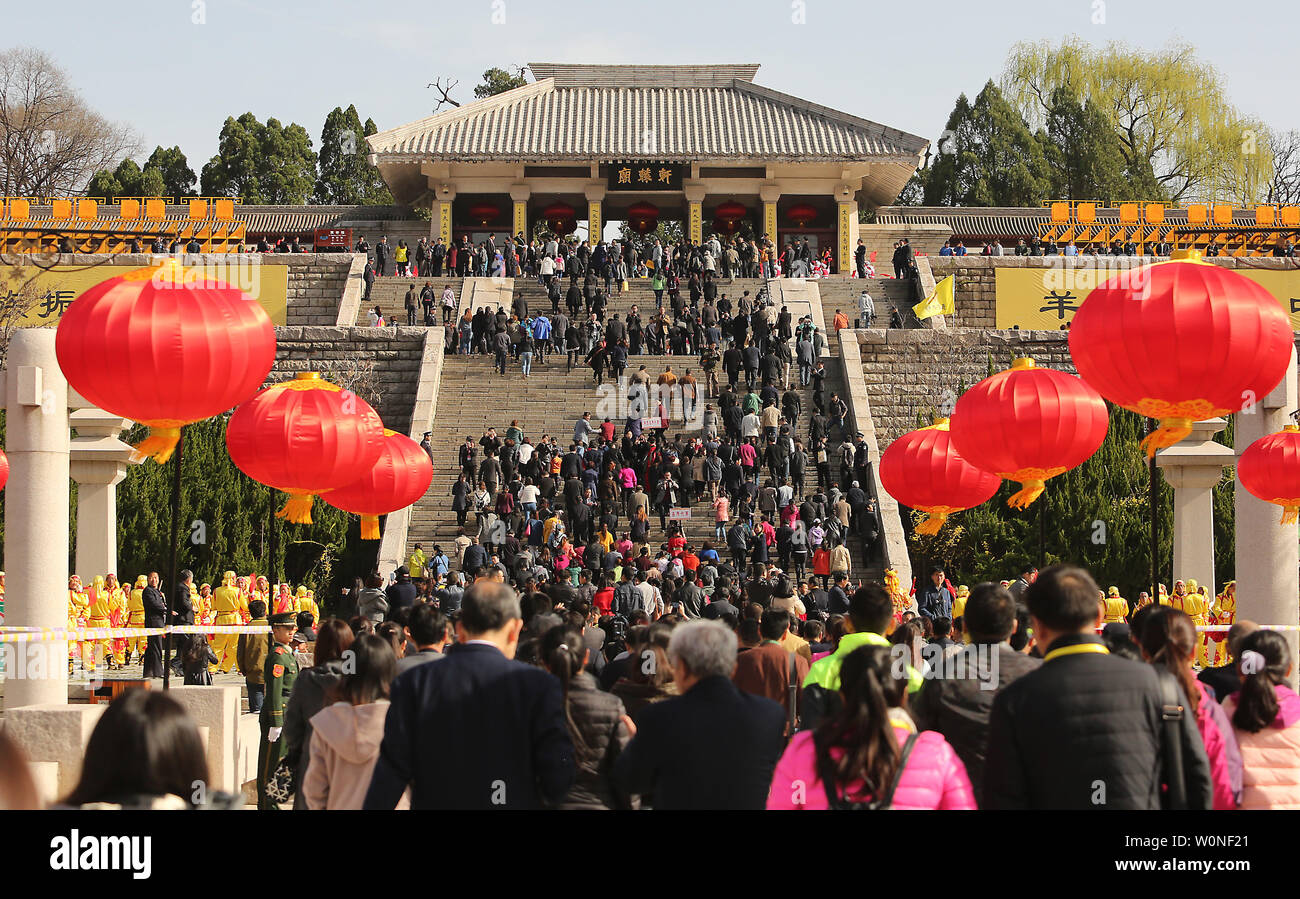 A public ceremony honoring the Yellow Emperor and Tomb-Sweeping Day ...