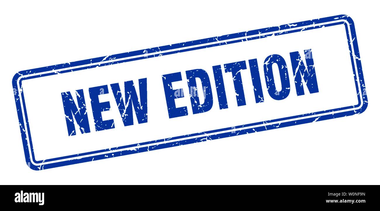 New edition blue square hi-res stock photography and images - Alamy