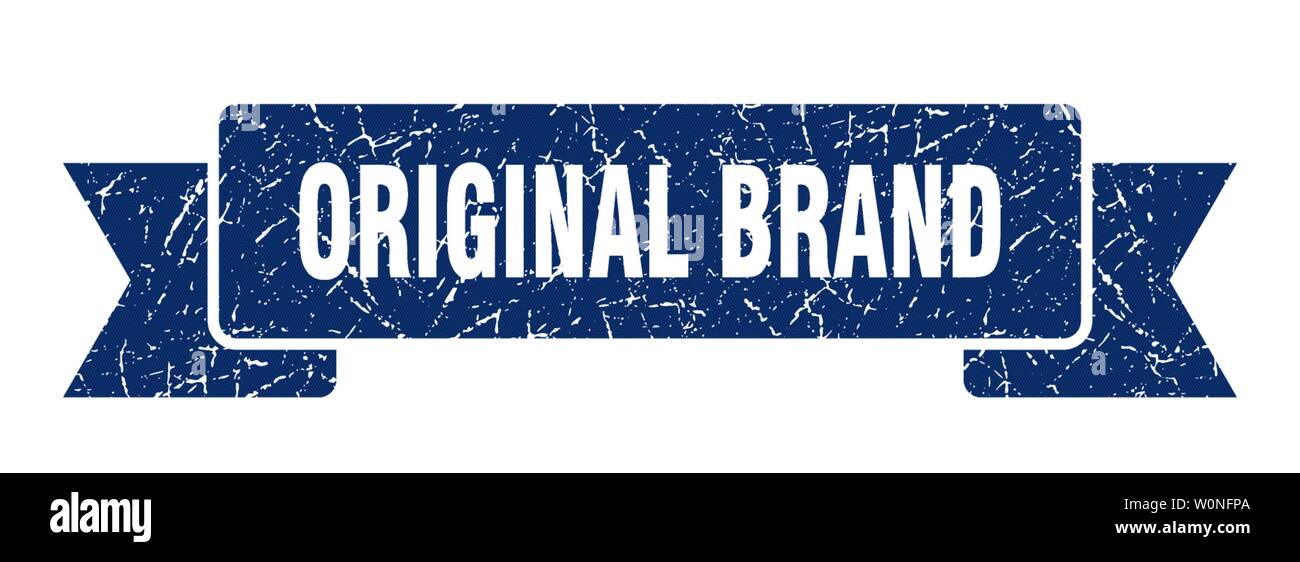 original brand grunge ribbon. original brand sign. original brand ...