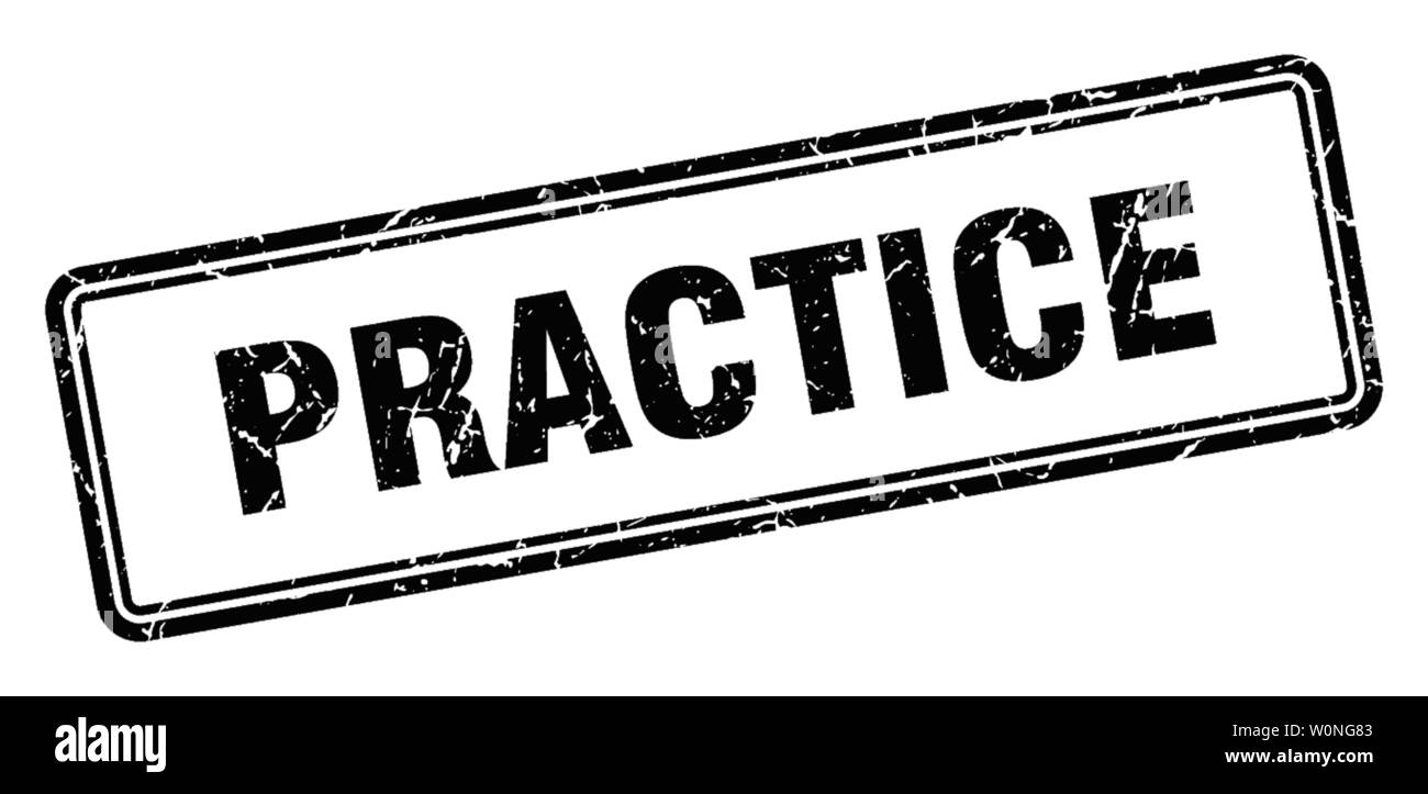practice stamp. practice square grunge sign. practice Stock Vector ...