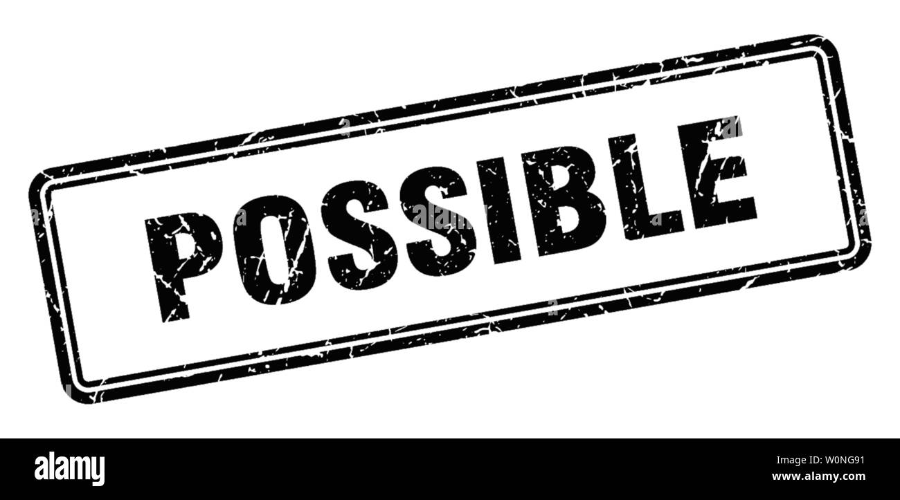 possible stamp. possible square grunge sign. possible Stock Vector ...