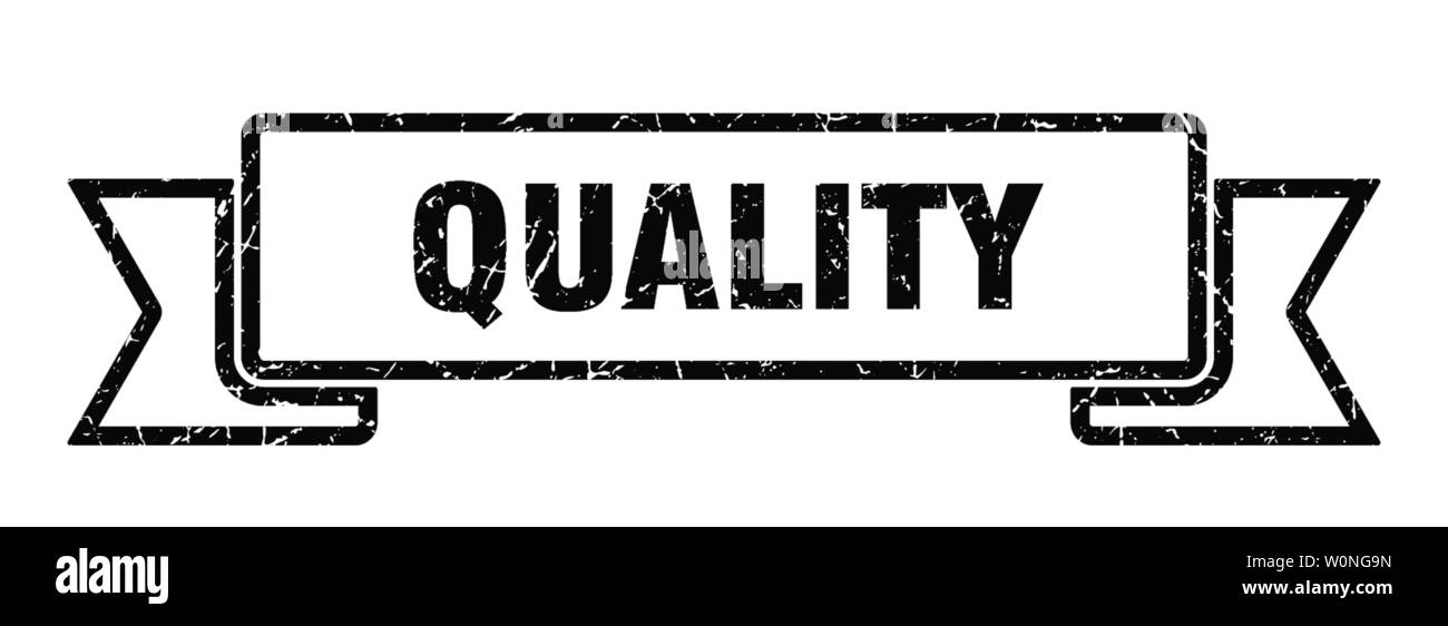 quality grunge ribbon. quality sign. quality banner Stock Vector Image ...