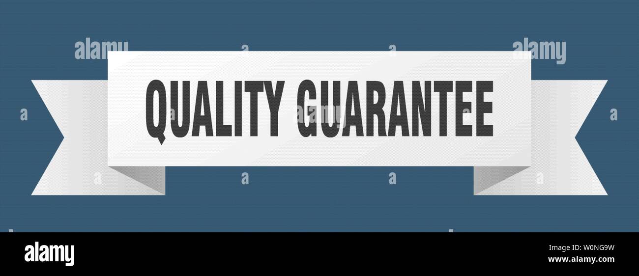 quality guarantee ribbon. quality guarantee isolated sign. quality ...