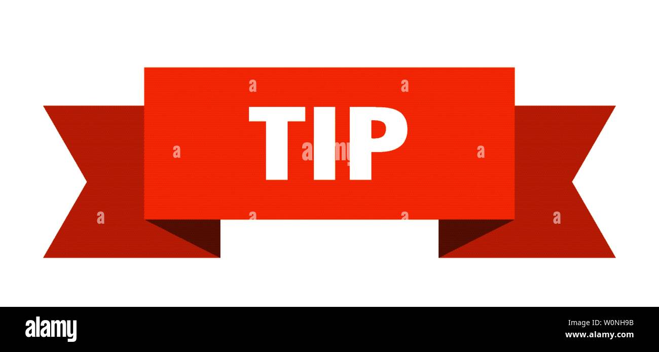 tip ribbon. tip isolated sign. tip banner Stock Vector Image & Art - Alamy