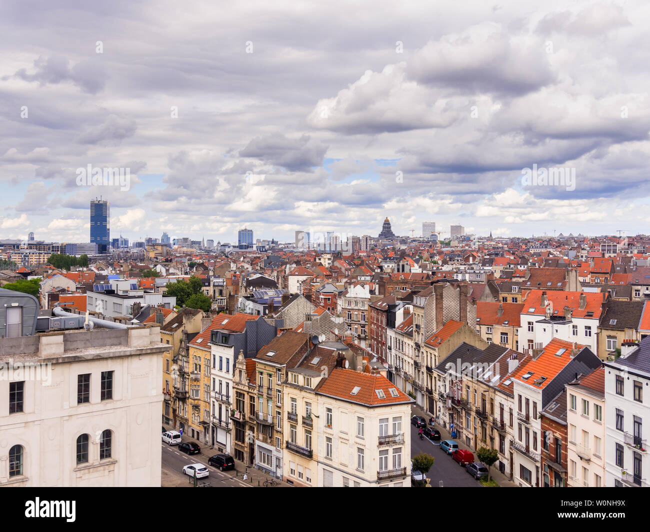 Rooftop view across Brussels, Belgium Stock Photo - Alamy