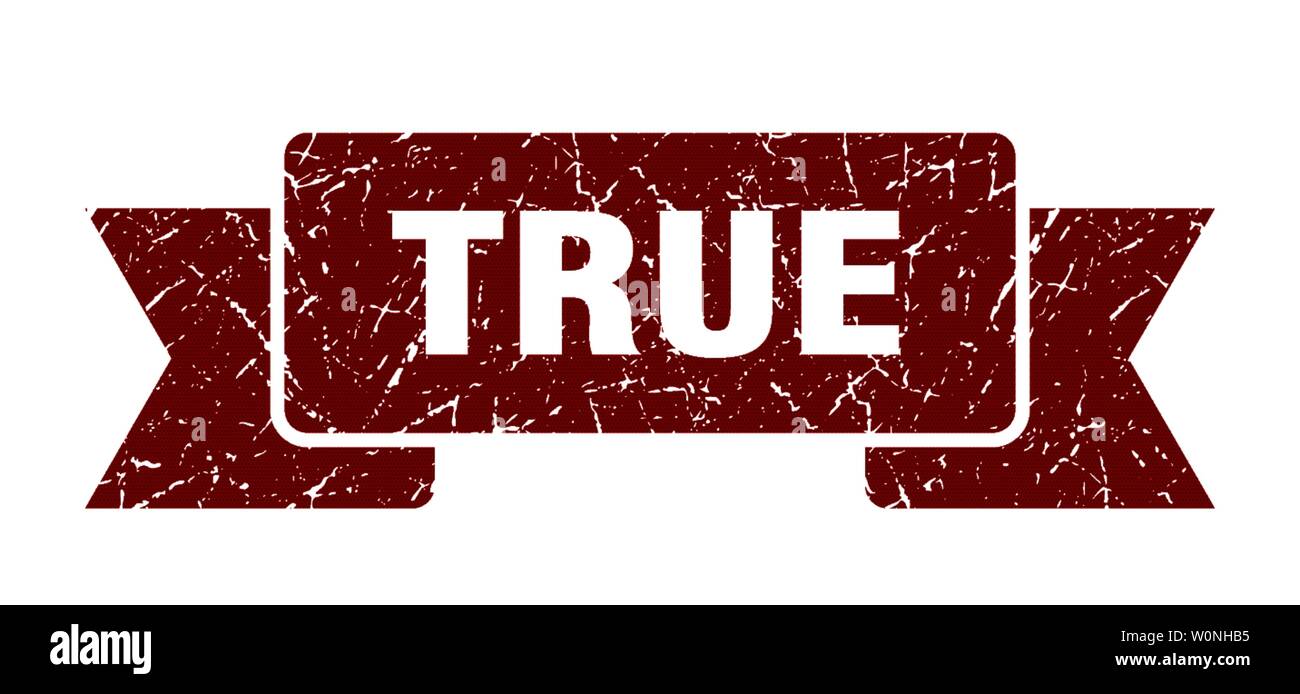 true grunge ribbon. true sign. true banner Stock Vector Image & Art - Alamy