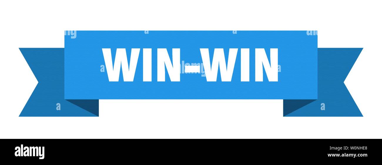 win-win ribbon. win-win isolated sign. win-win banner Stock Vector ...