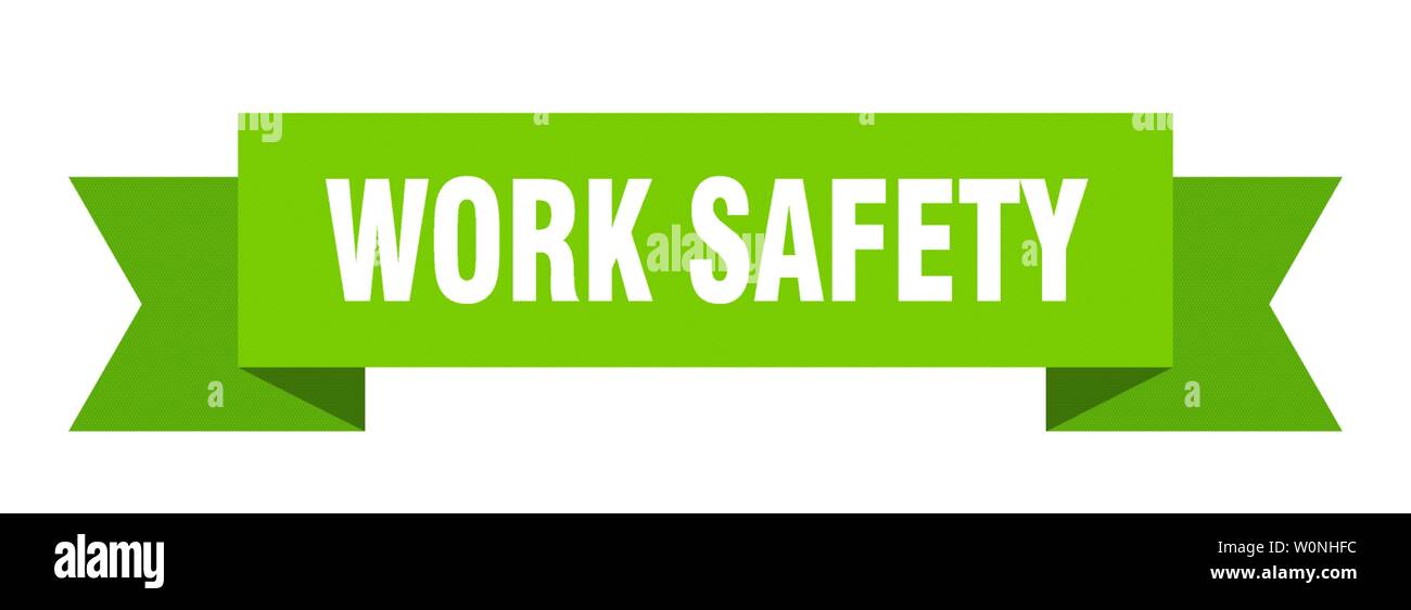 work safety ribbon. work safety isolated sign. work safety banner Stock ...