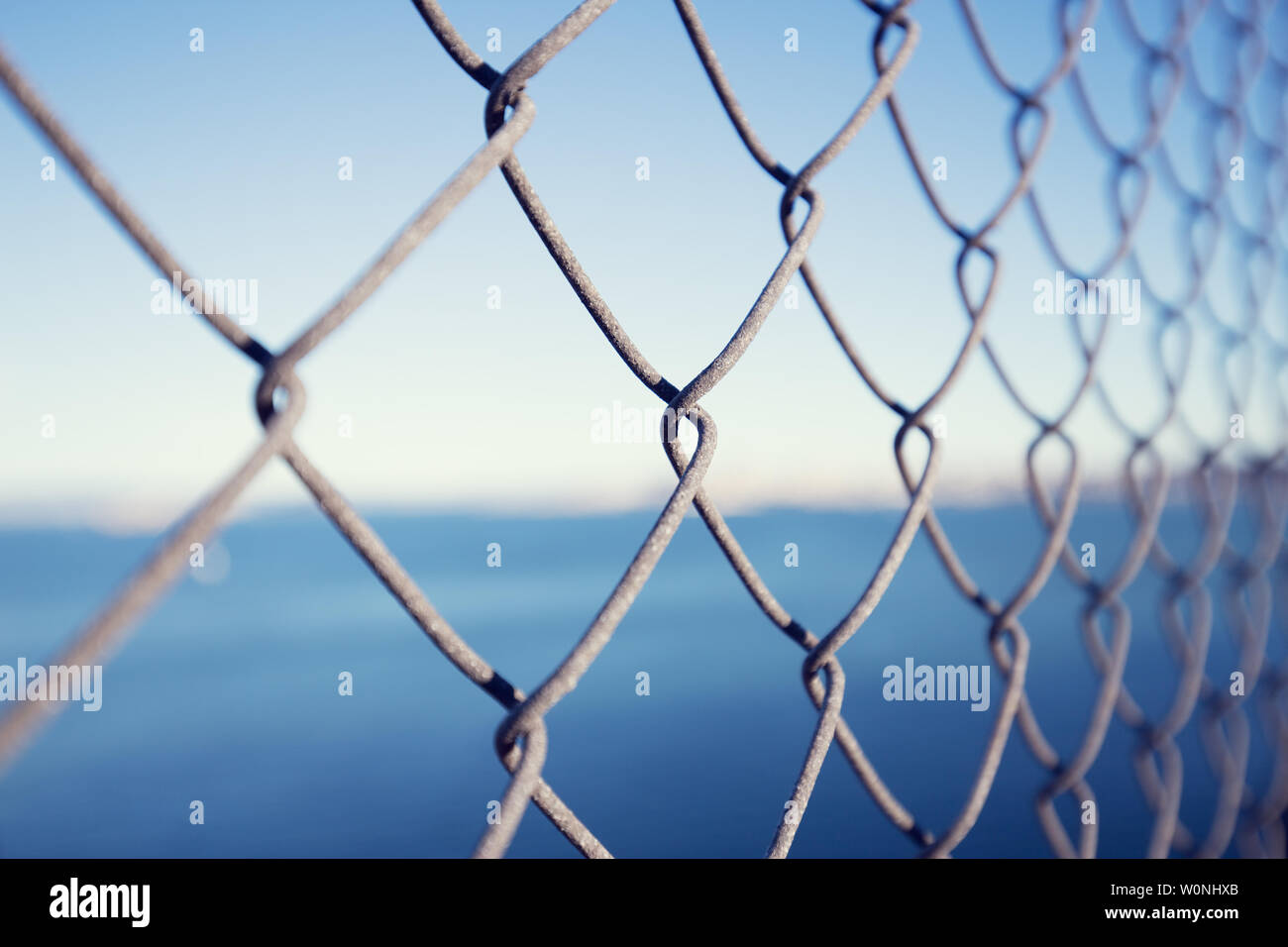Mobile steel fence barrier hi-res stock photography and images - Alamy