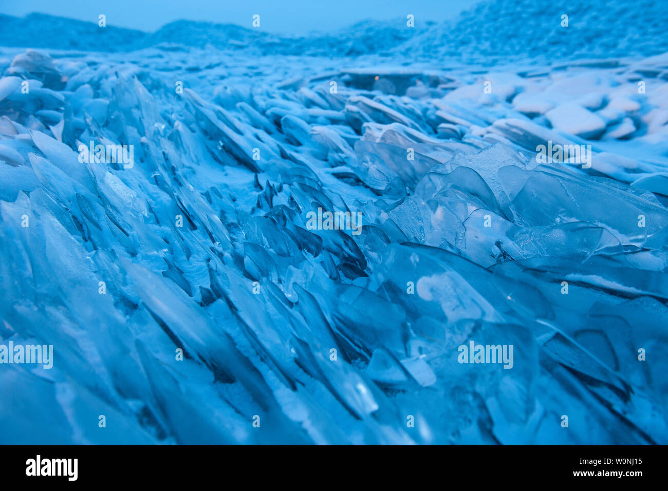 After nine on December 23, 2018, the temperature of Xingkai Lake in the ...