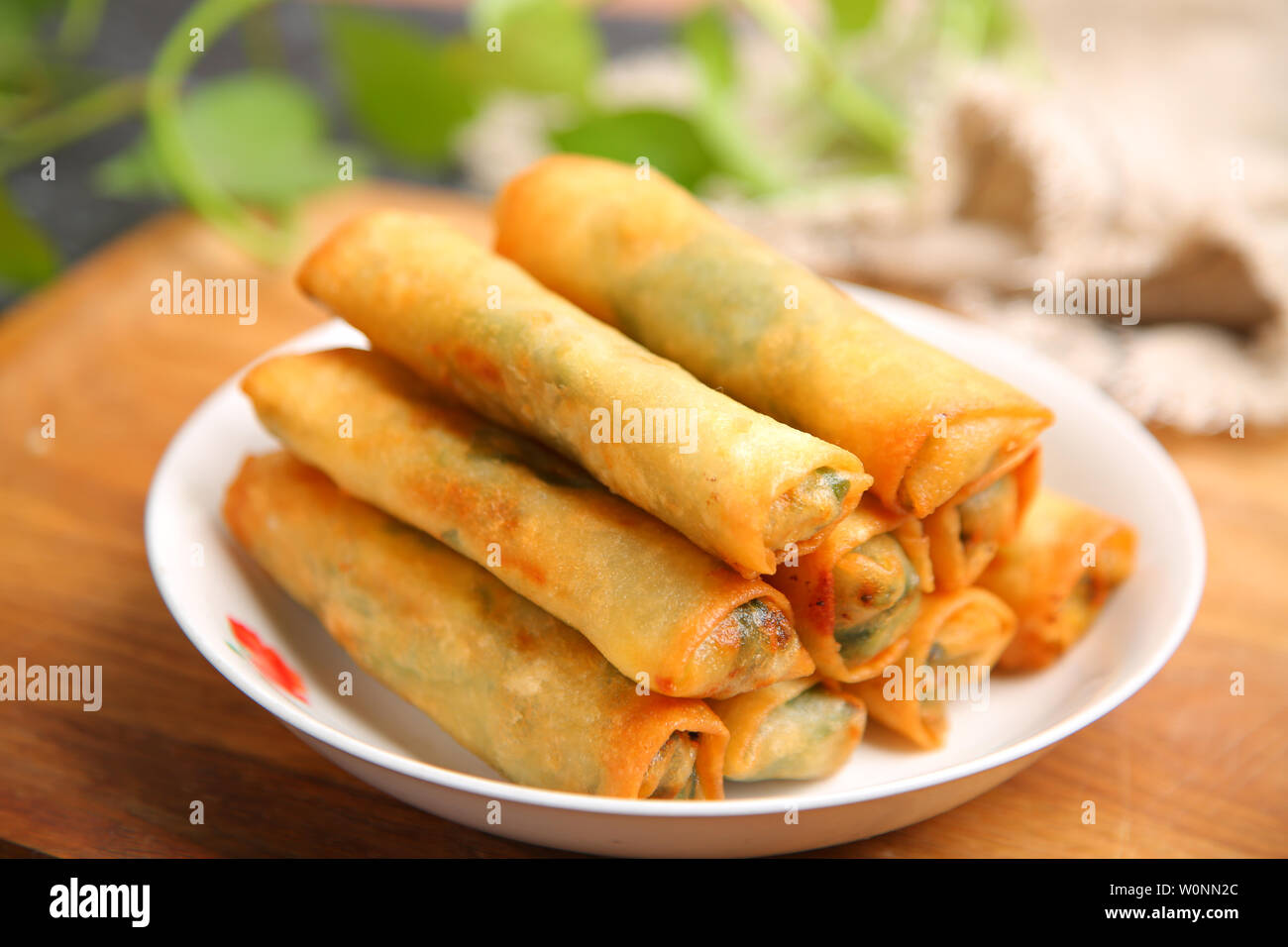 Traditional spring roll roll roll burrito snacks hi-res stock ...