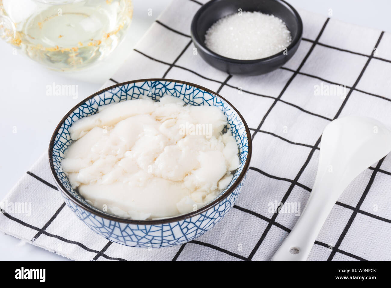 Bean curd brain a famous traditional snack, also known as bean curd ...