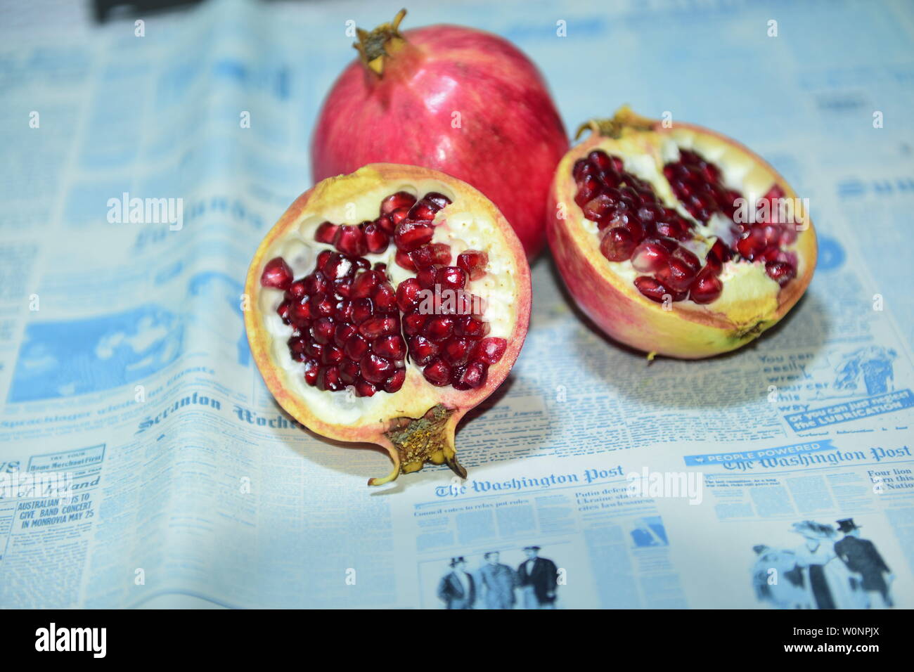 Soft seed pomegranate Stock Photo - Alamy
