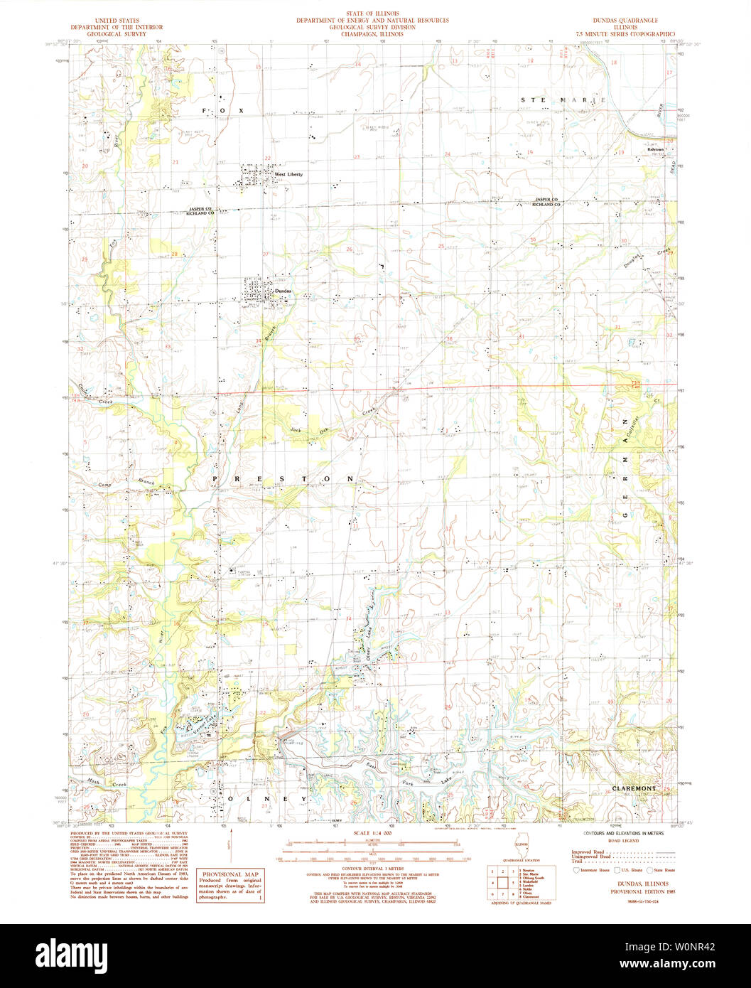 Map of dundas Cut Out Stock Images & Pictures - Alamy