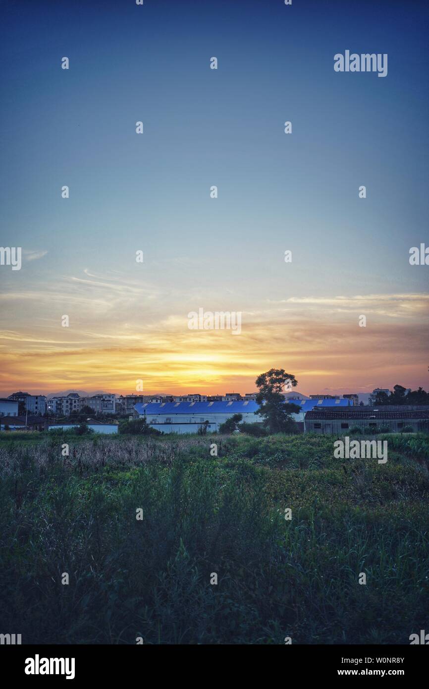 Dawn and sunset at night no man landscape hi-res stock photography and ...