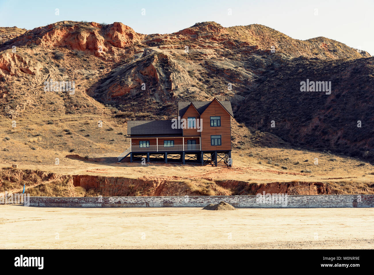 Danxia Landform of Loess Plateau Stock Photo - Alamy