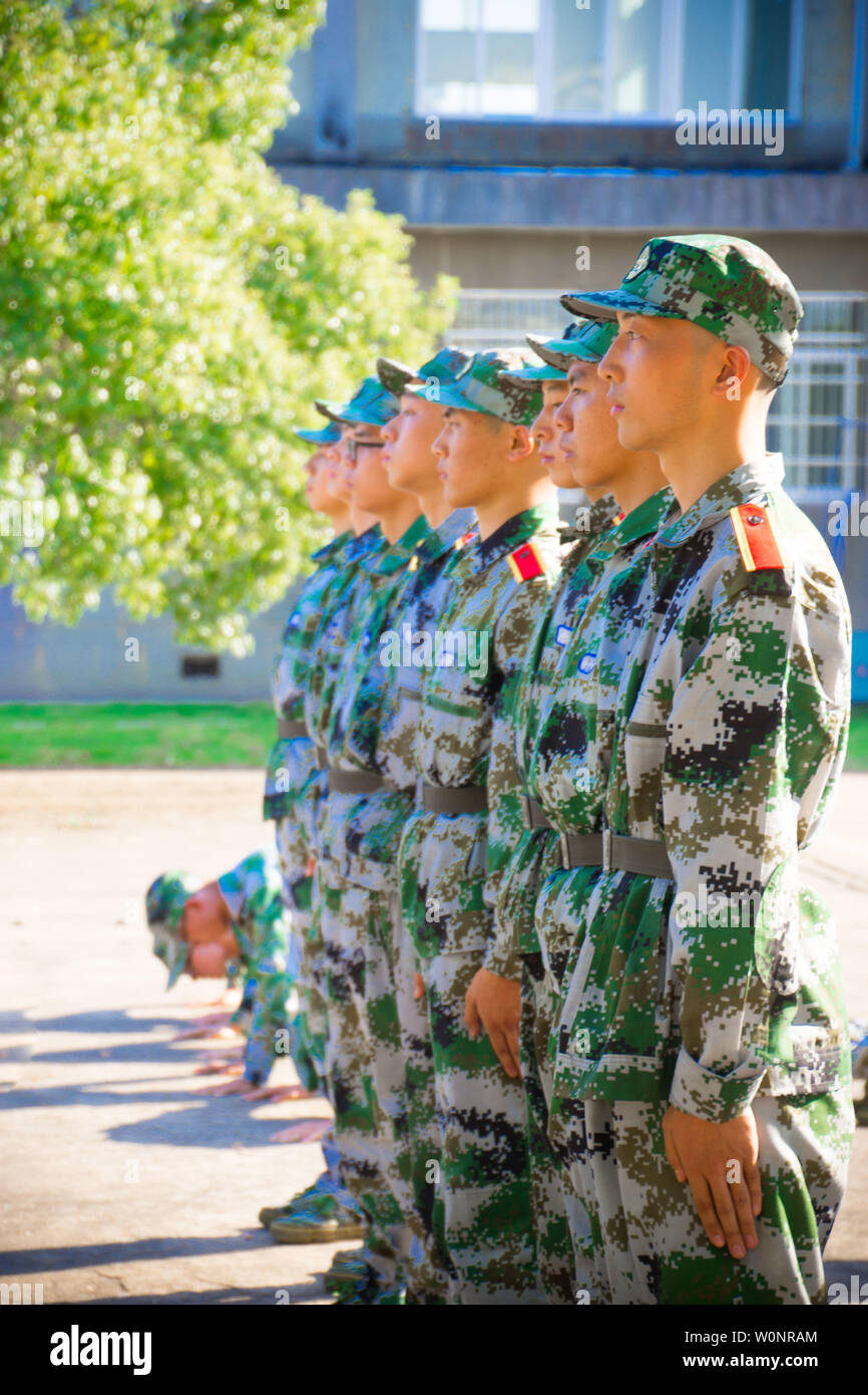 Military training at university hi-res stock photography and images - Alamy