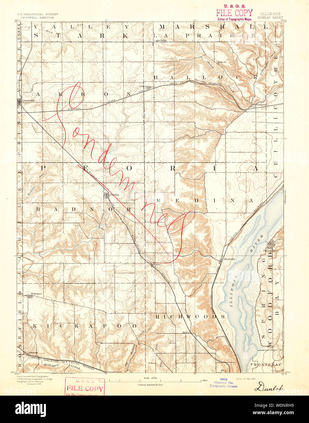 Map of dunlap hi-res stock photography and images - Alamy