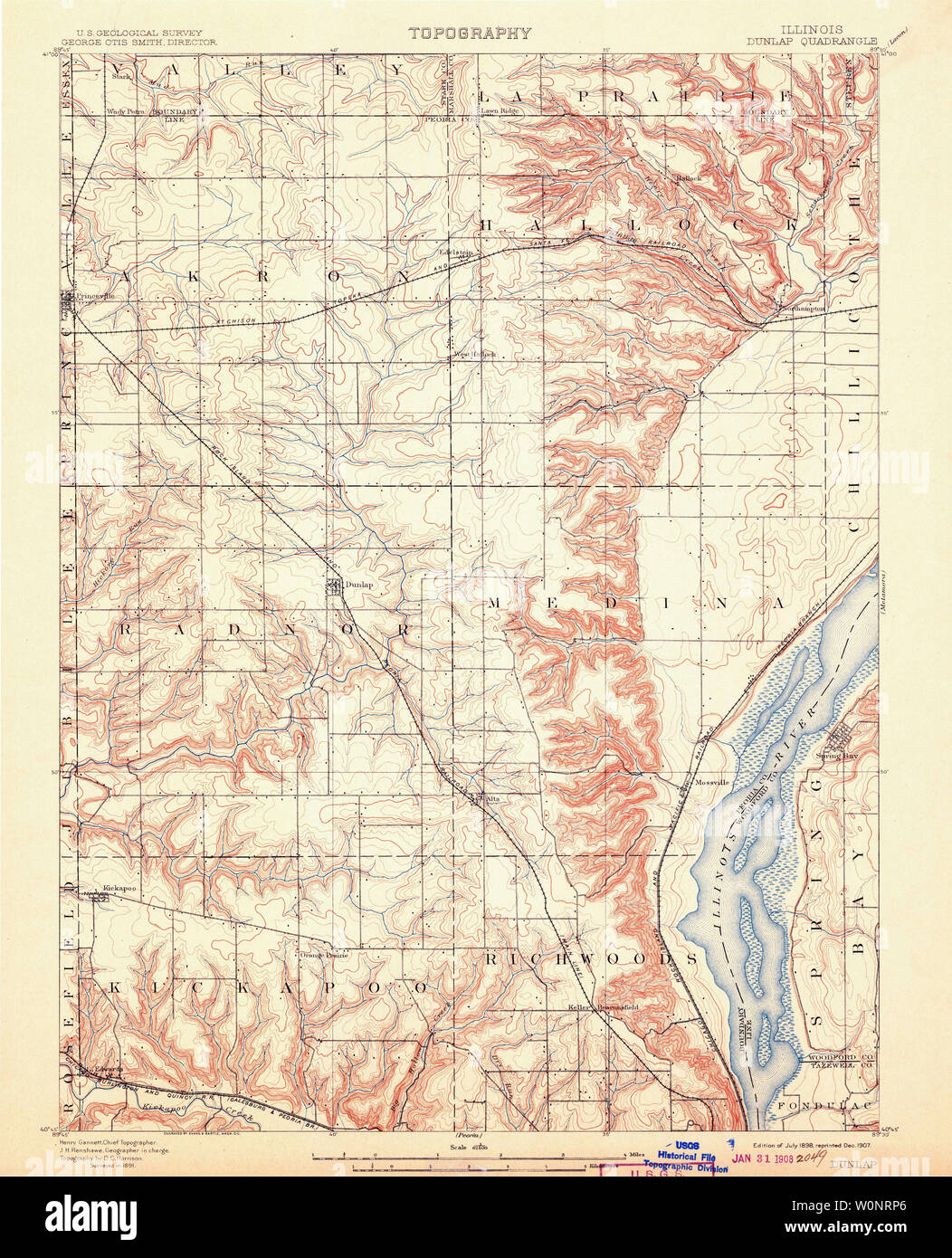 Map of dunlap hi-res stock photography and images - Alamy