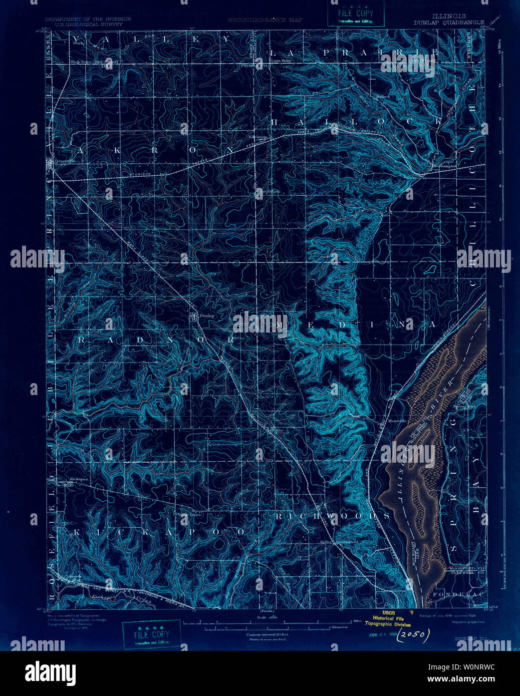 Map of dunlap hi-res stock photography and images - Alamy