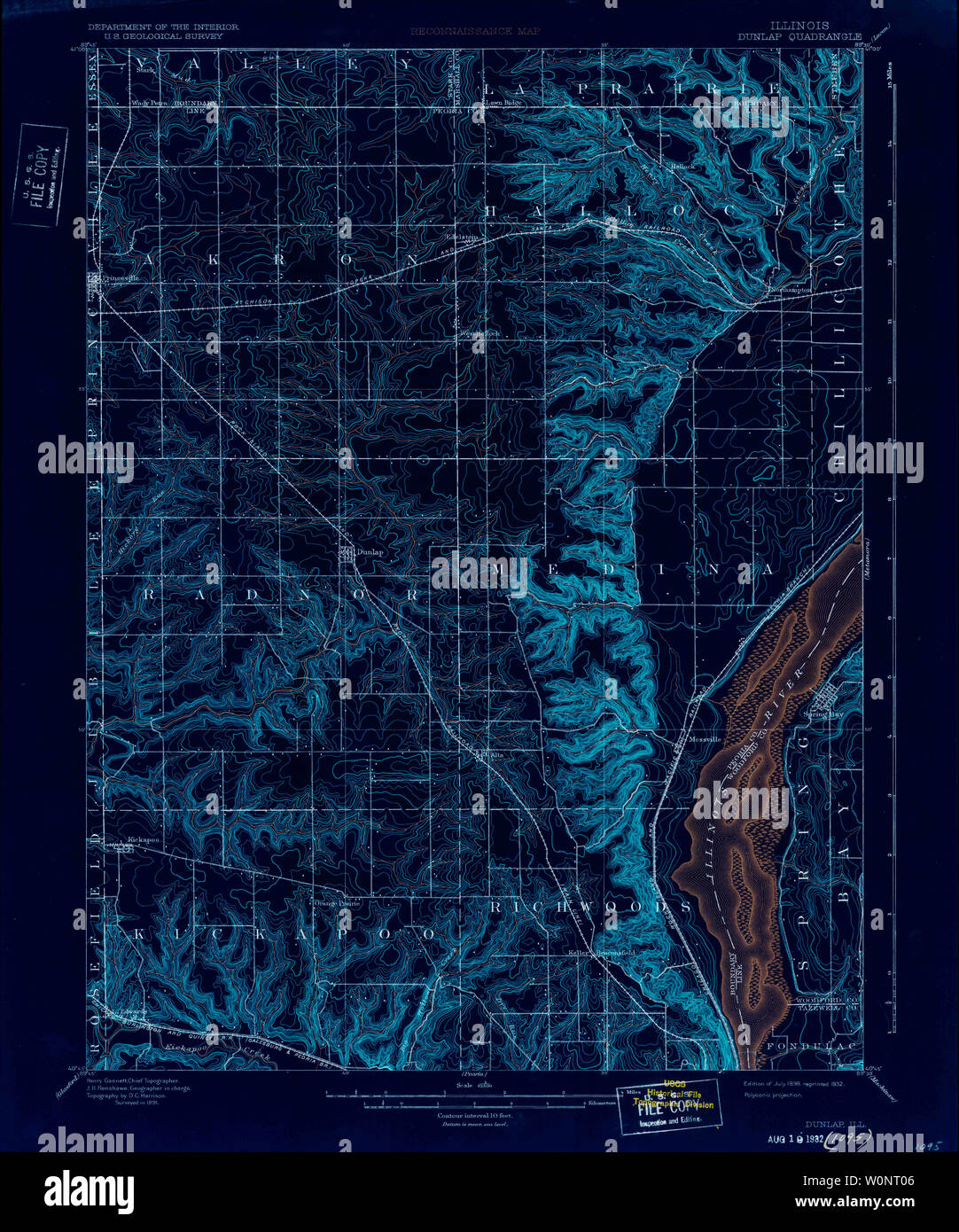 Dunlap map hi-res stock photography and images - Alamy