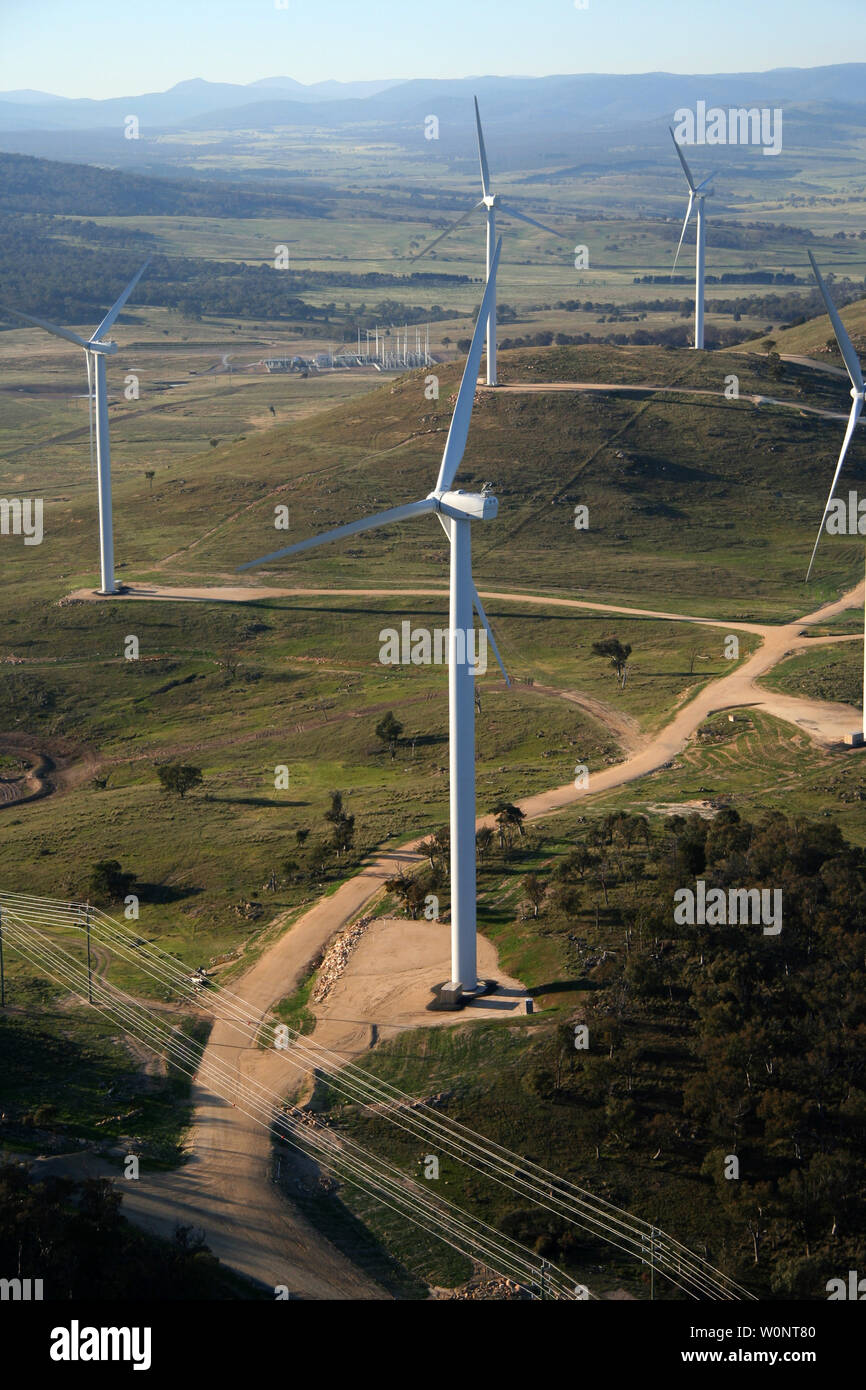 capital wind farm near canberra, australia Stock Photo - Alamy