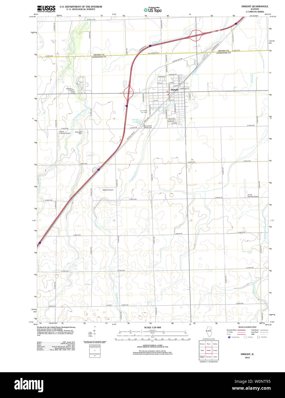 Dwight map Cut Out Stock Images & Pictures - Alamy