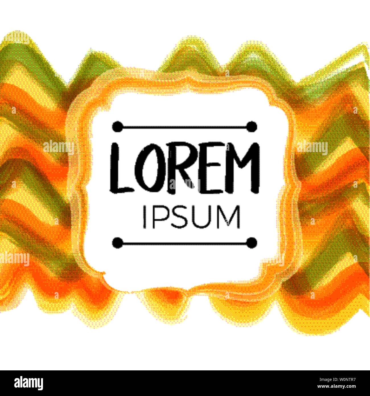 Retro watercolor frame with lorem ipsum text - Vector Stock Vector Image & Art - Alamy