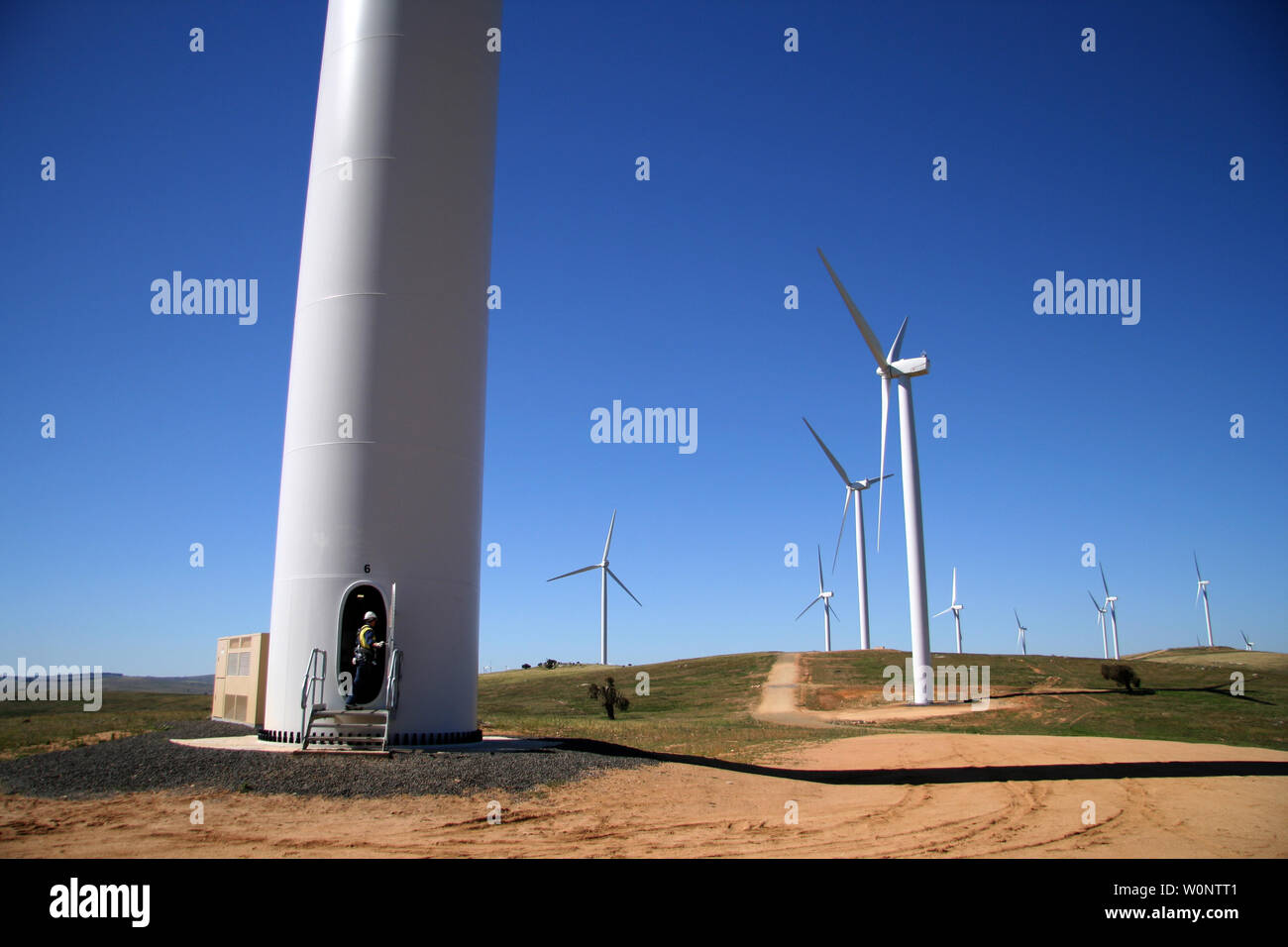 capital wind farm near canberra, australia Stock Photo - Alamy