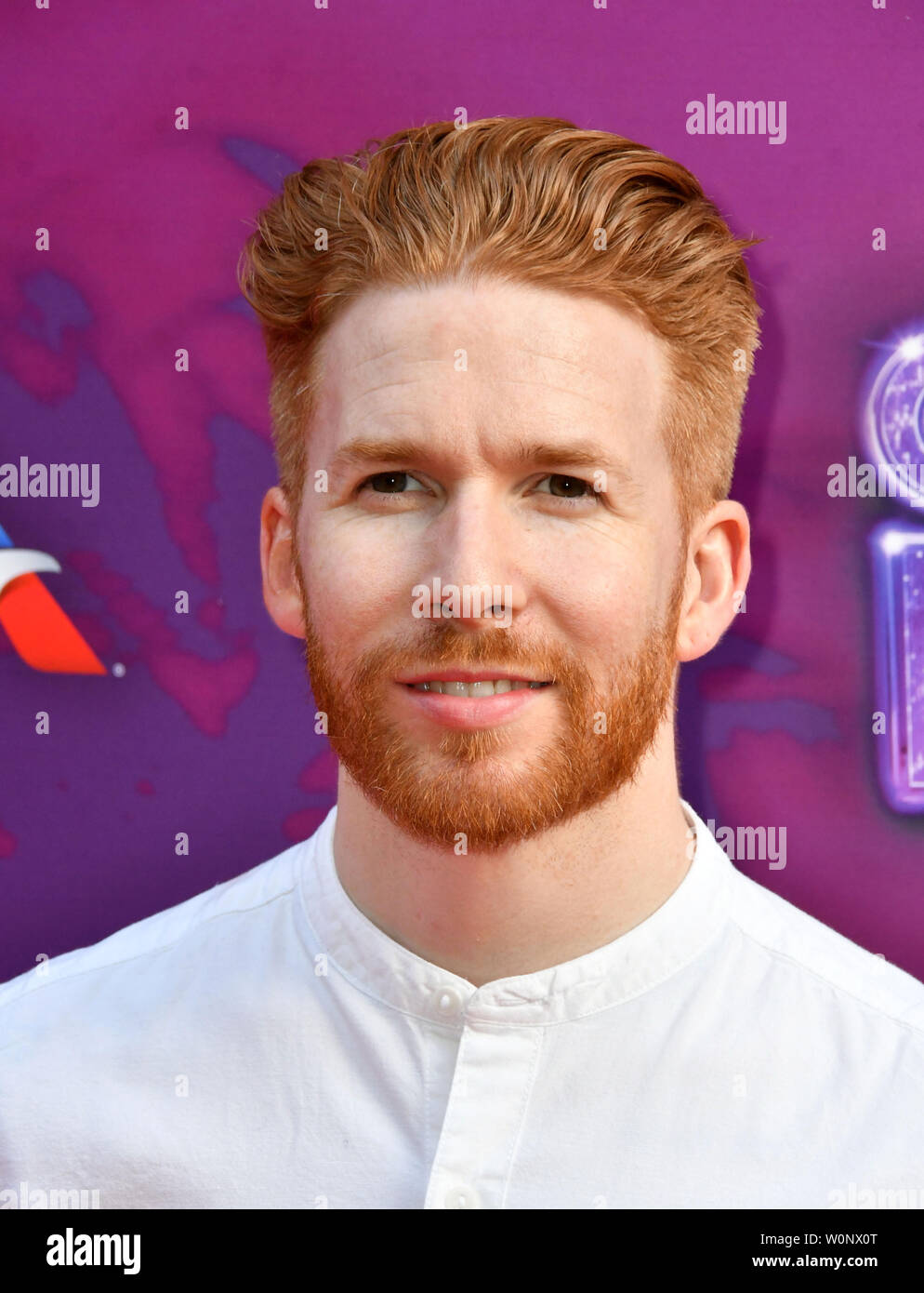 London, UK. 27th June, 2019. Neil Jones attends Broadway musical about ...