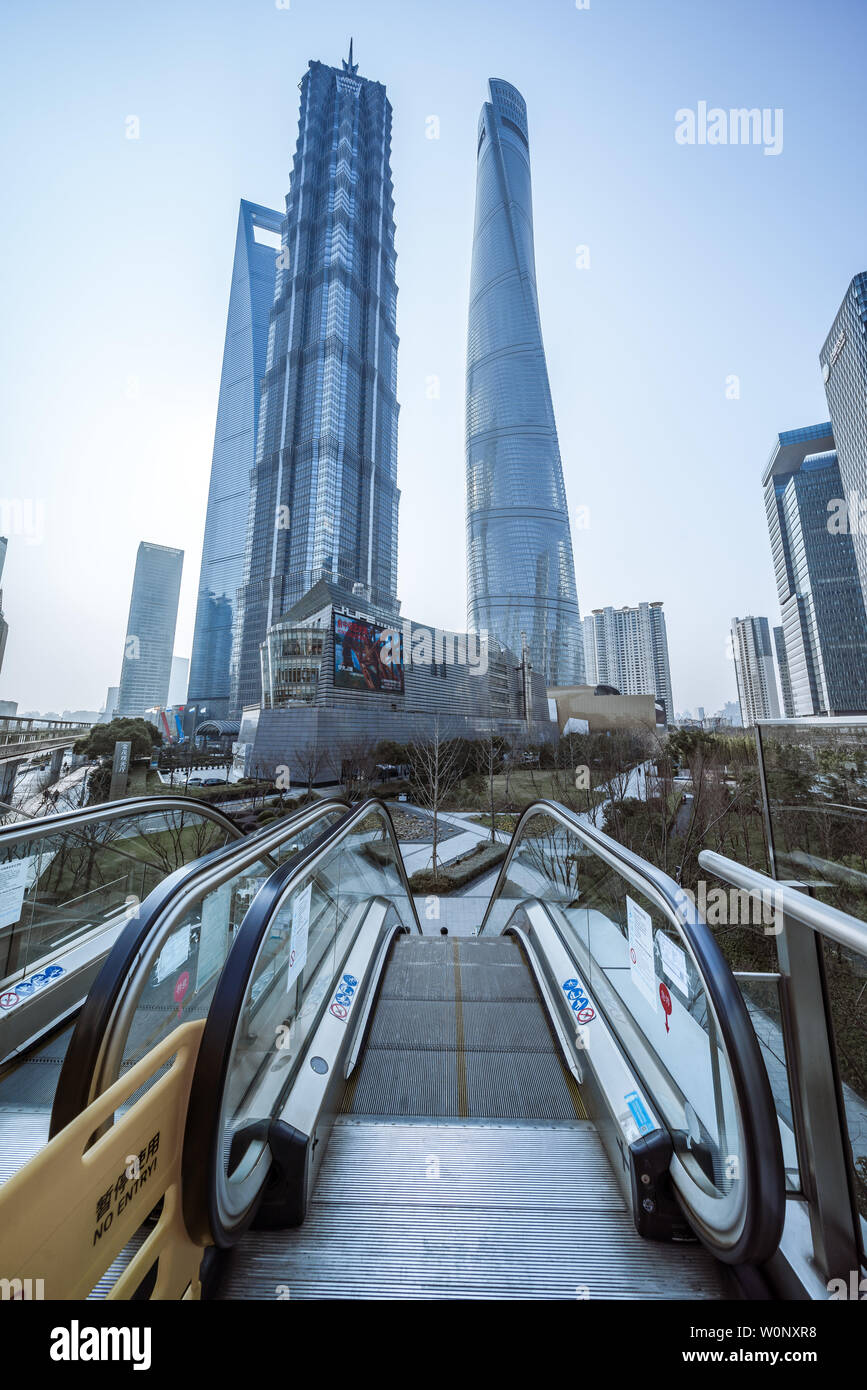 Street View of Lujiazui, Shanghai Stock Photo - Alamy