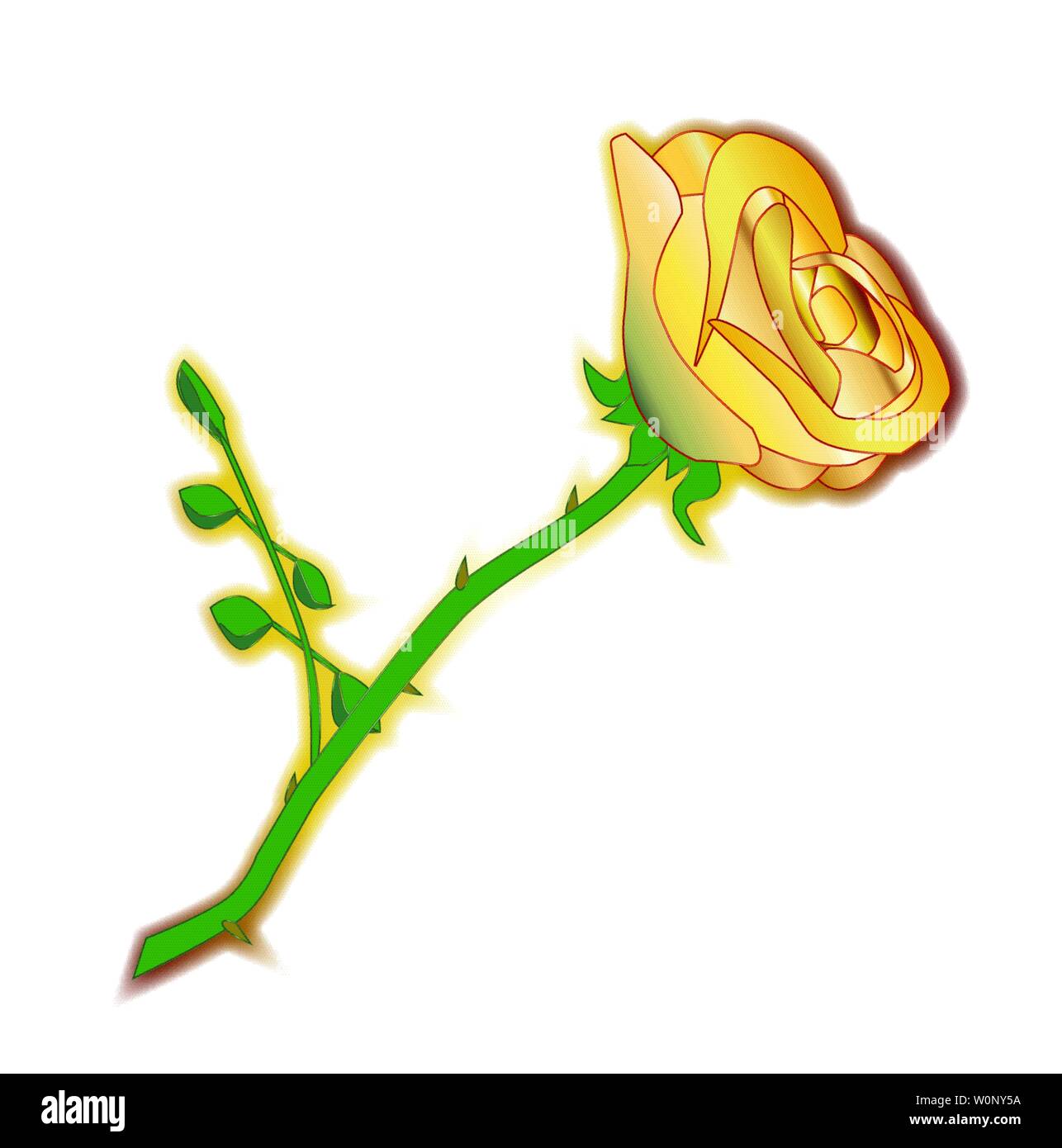 Texas rose Stock Vector Images - Alamy