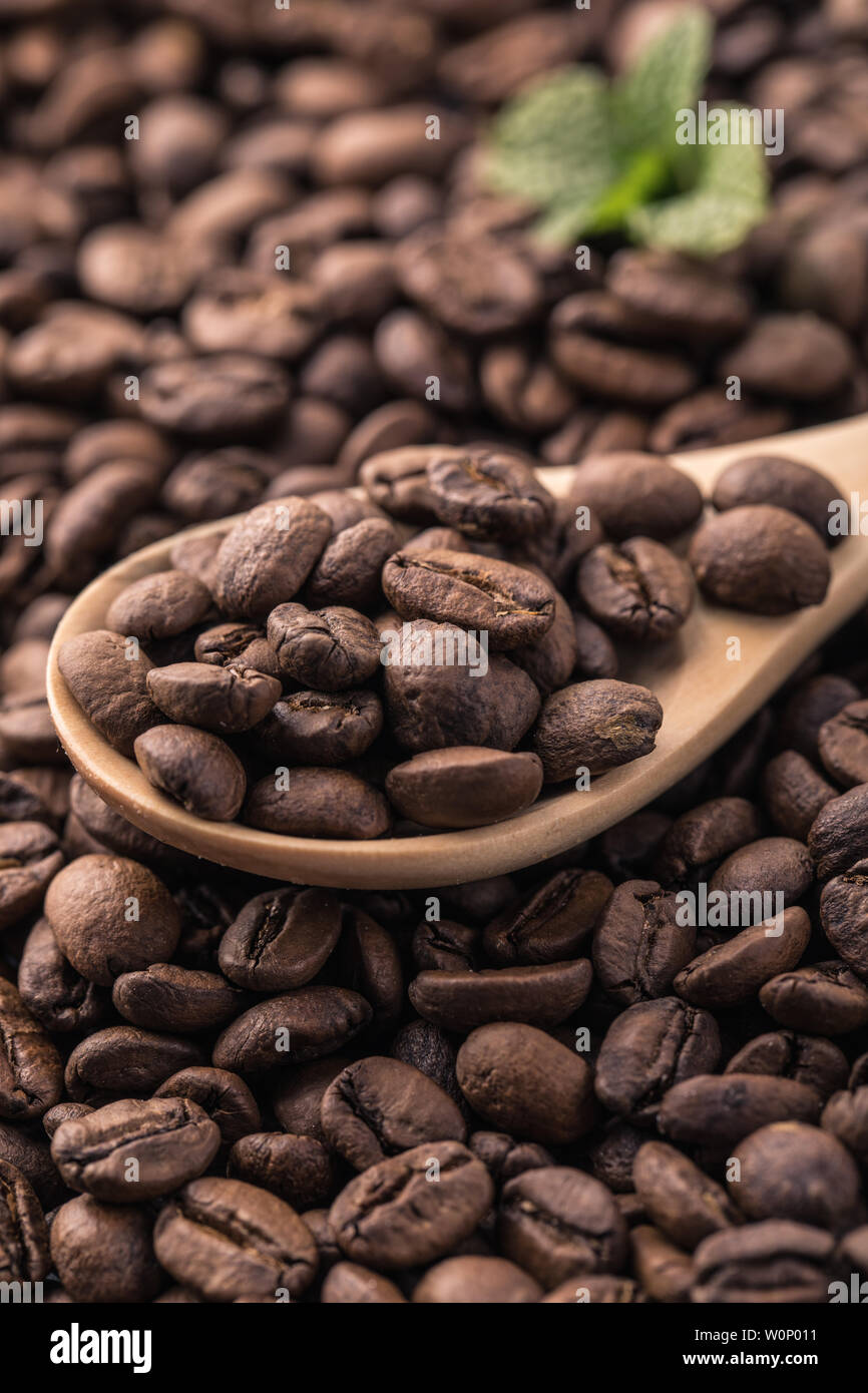 Coffee with coffee beans Stock Photo - Alamy