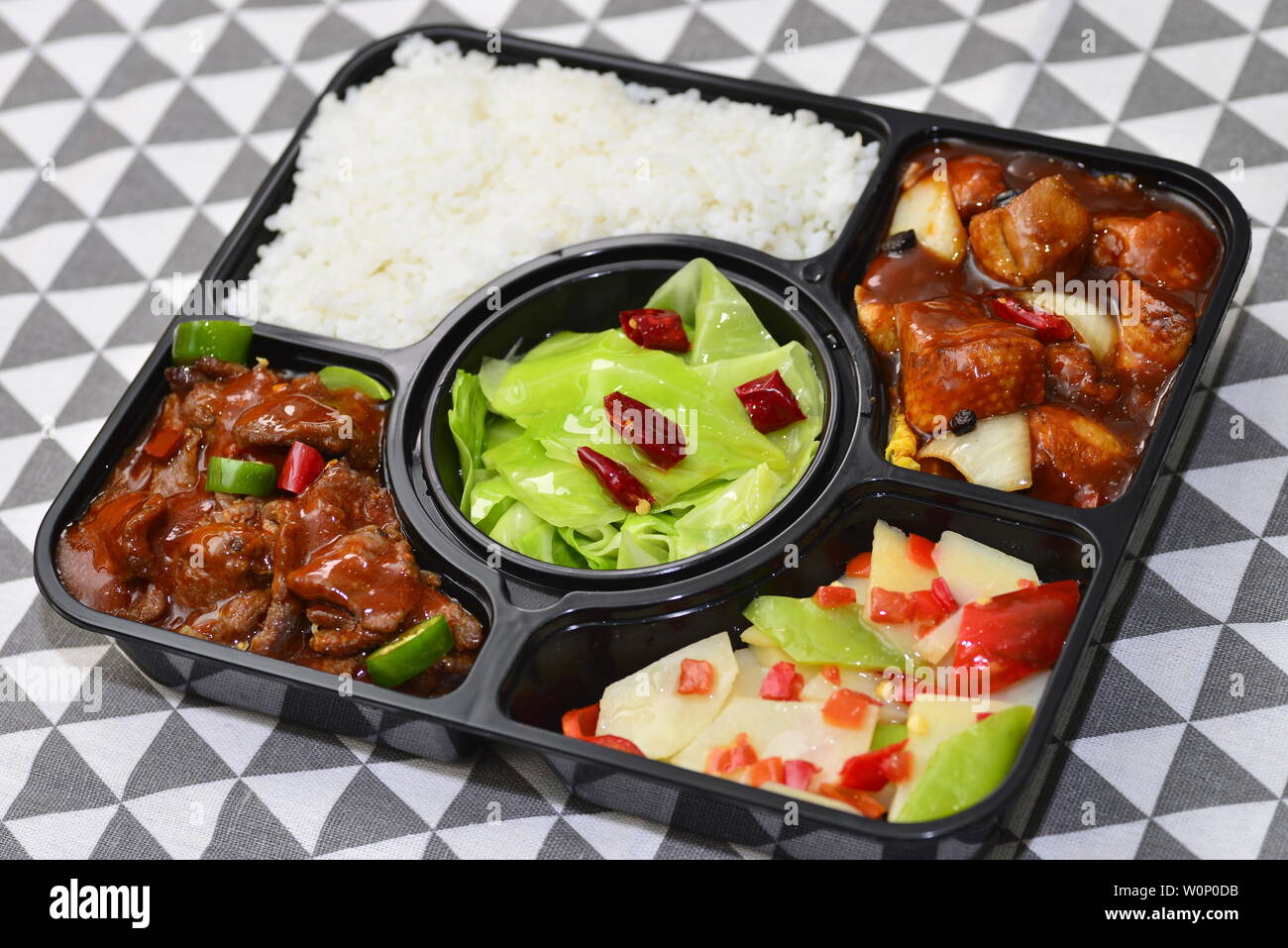 Fast food package, high-speed rail Stock Photo - Alamy