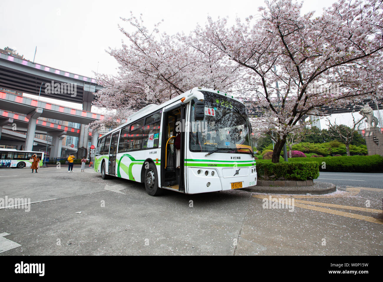 Nanpu bus station Stock Photo - Alamy