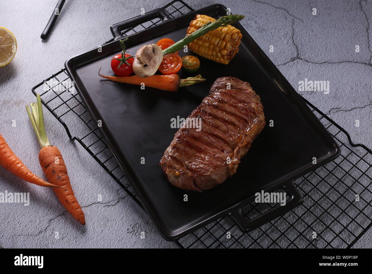 Gourmet steak raw cold beef Stock Photo - Alamy