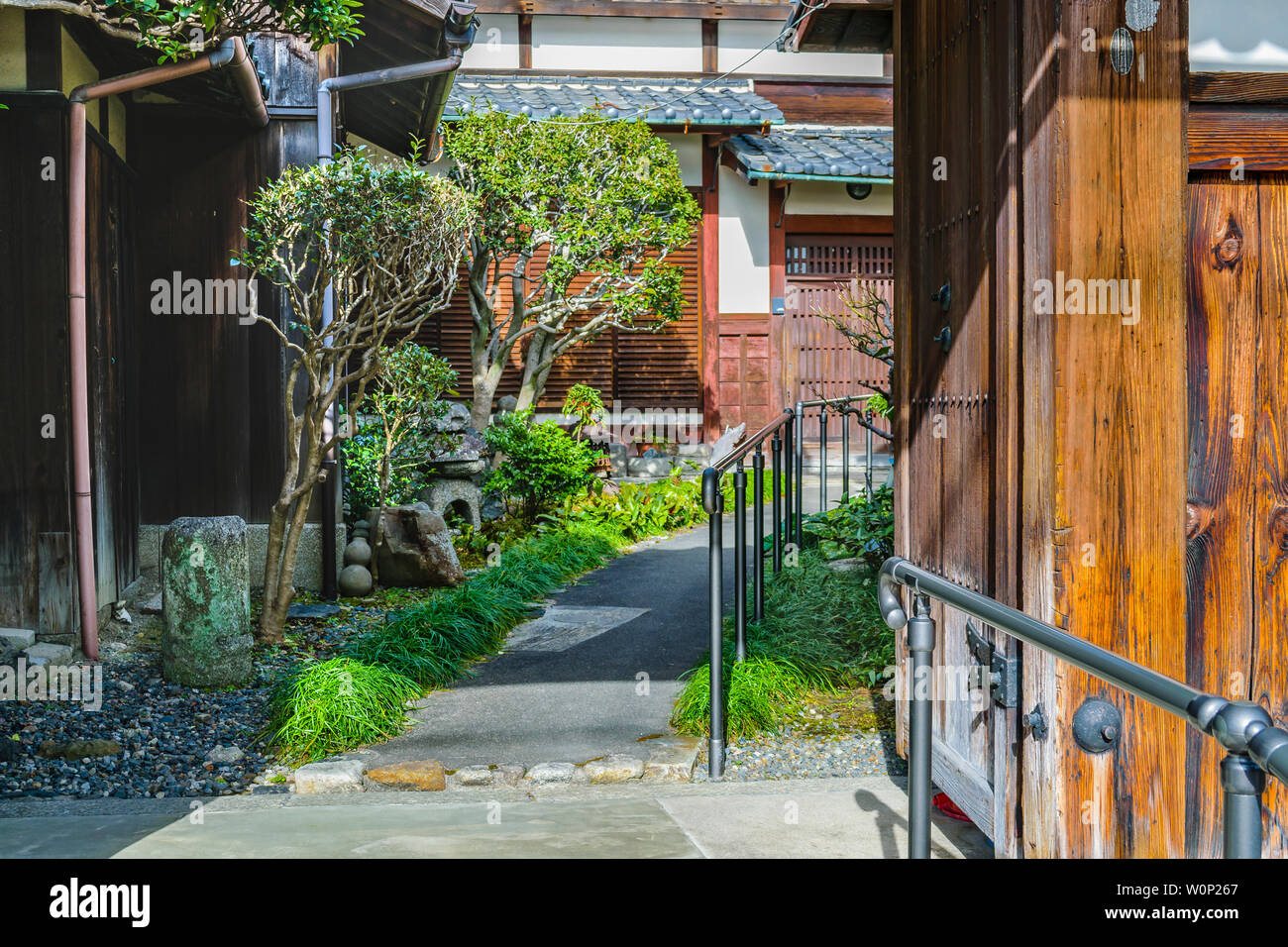 KYOTO, JAPAN, JANUARY - 2019 - Beautiful street winter scene at famous ...
