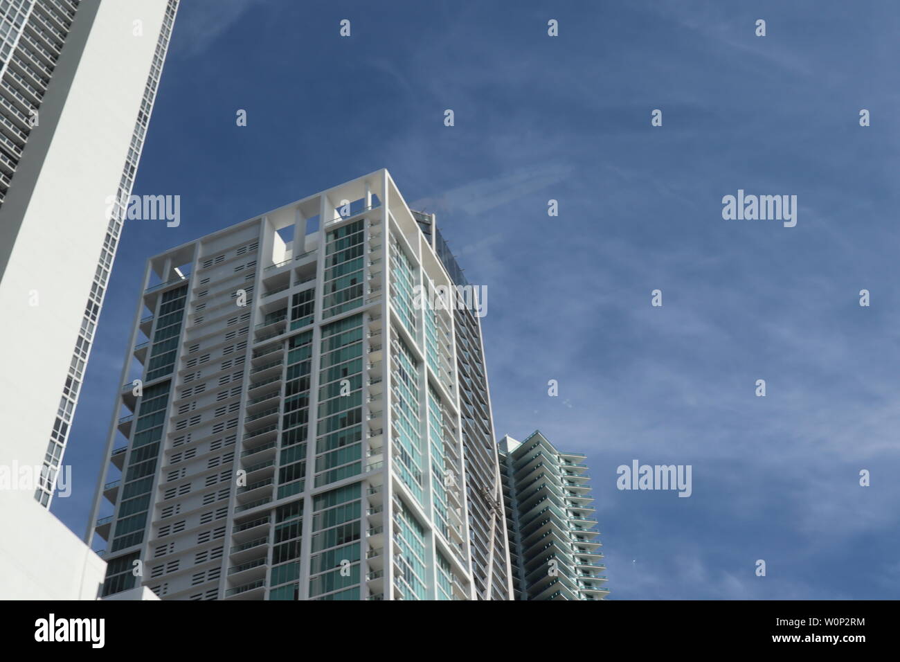 Miami Skyscrapers close up Stock Photo - Alamy
