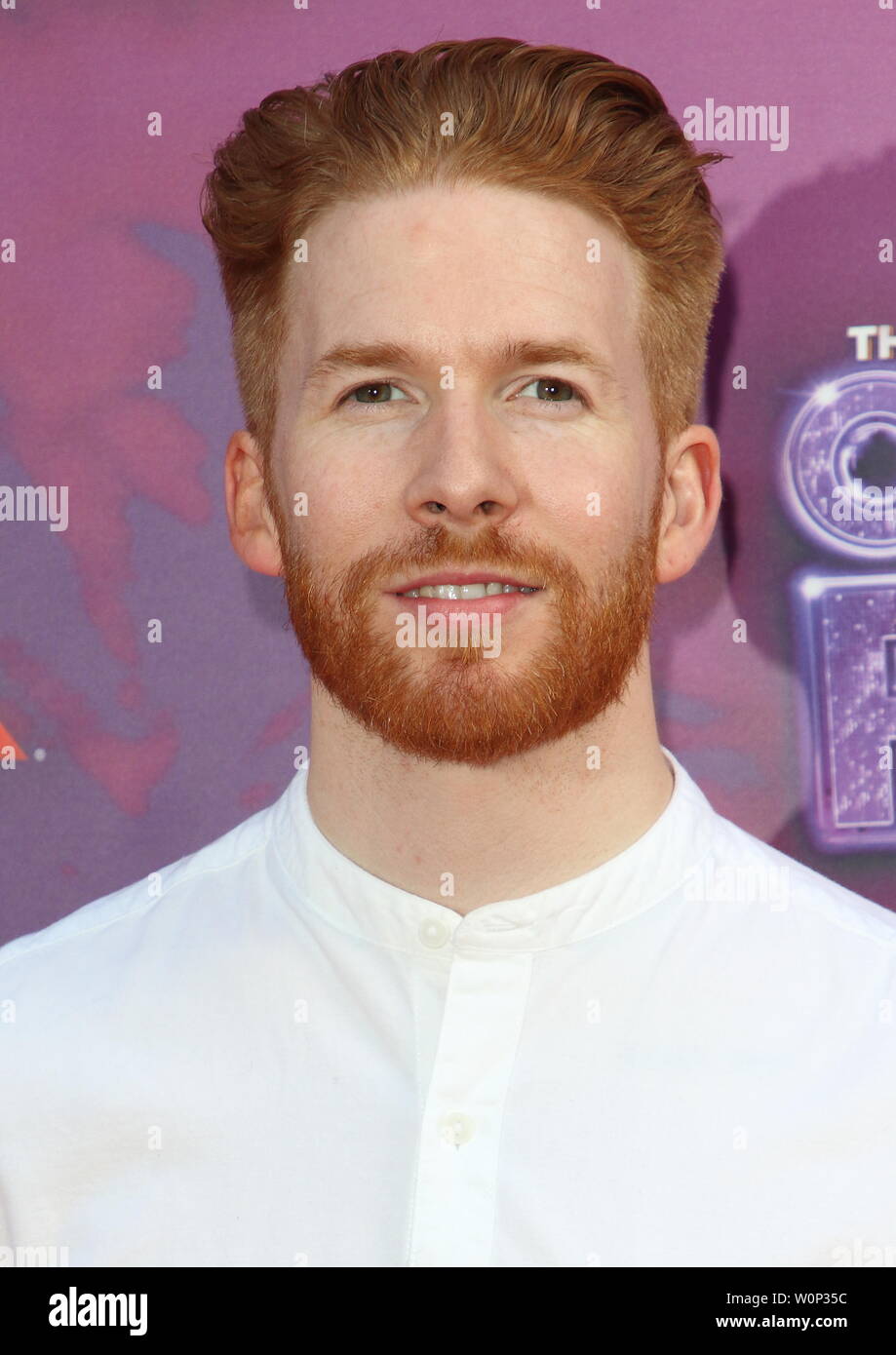 Neil Jones arrives on the red carpet during the On Your Feet Press ...