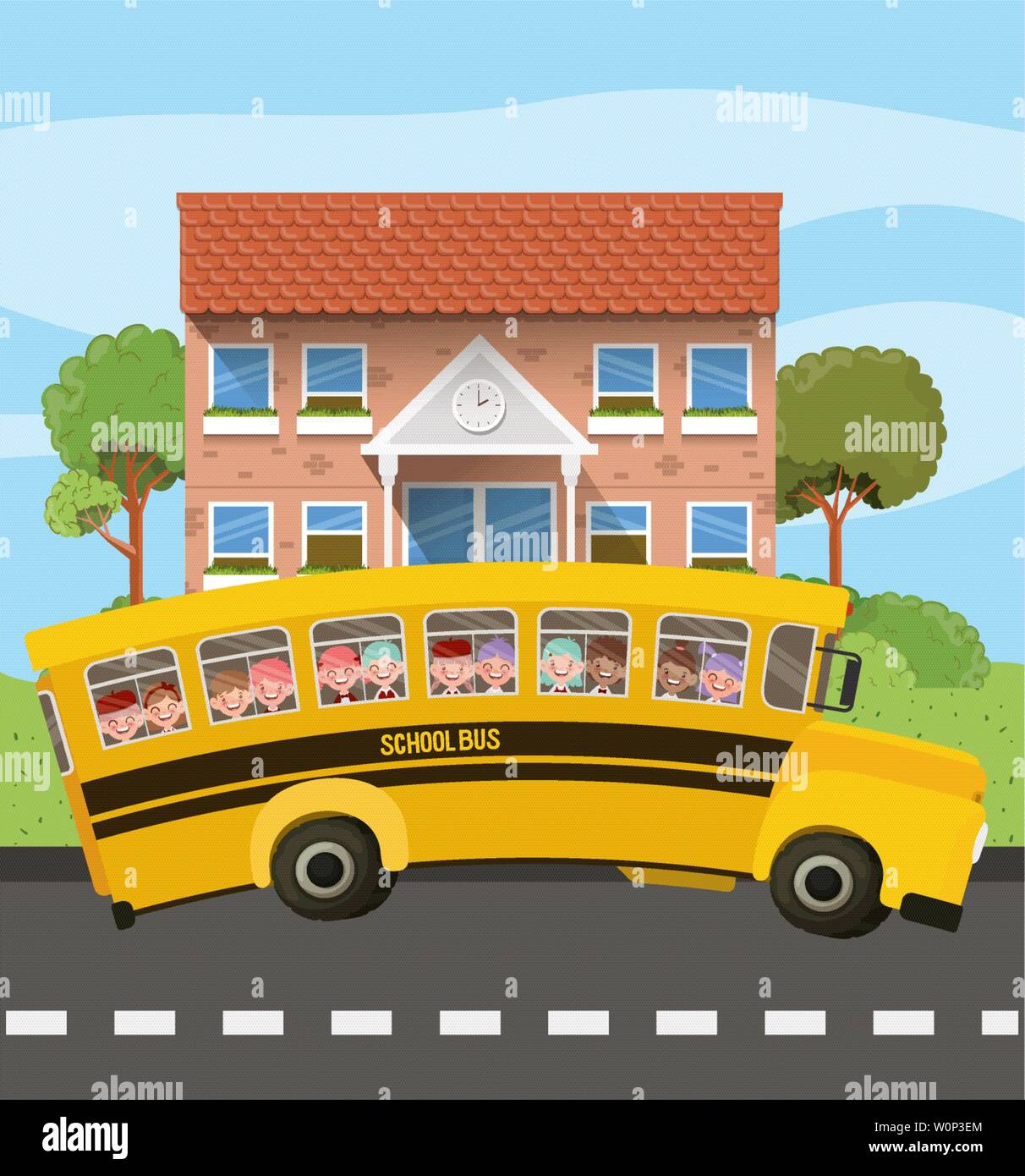 School Bus Front View Stock Photos & School Bus Front View Stock Images ...